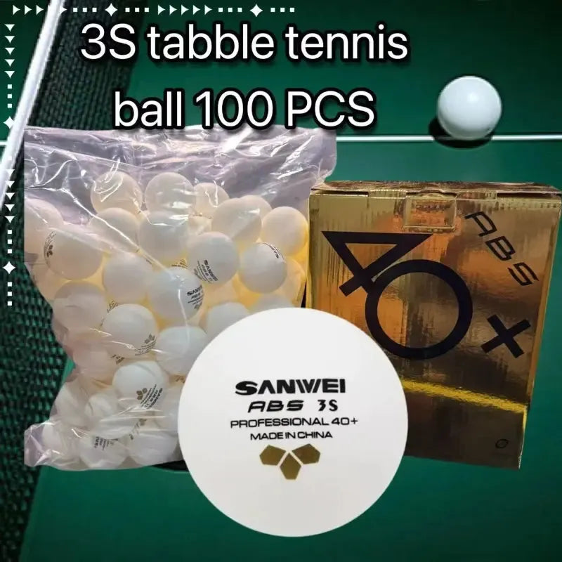 SANWEI 3S 40+ Gold Label ABS Seamed Training Table Tennis Balls – Table Tennis Hub